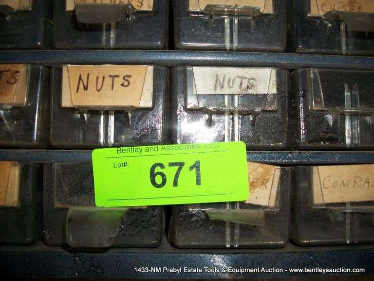 METAL NUTS & BOLTS CONTAINER - Bentley & Associates, LLC