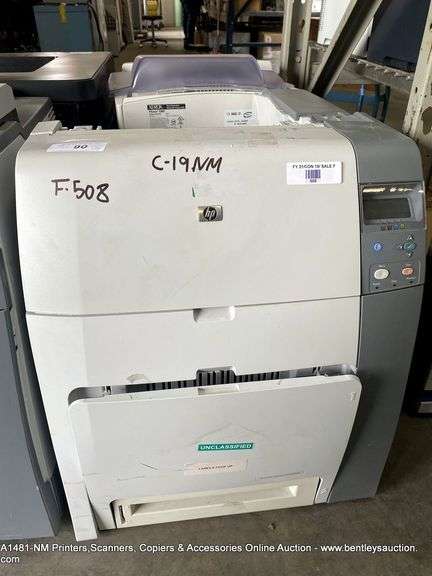 HP COLOR LASERJET CP4005DN PRINTER - NO POWER CORD - Bentley ...