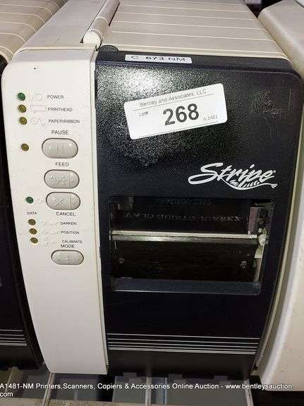 ZEBRA STRIPE PRINTER - NO POWER CORD - Bentley & Associates, LLC