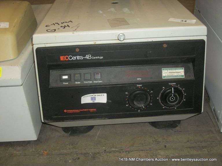 IEC CENTRA-4B CENTRIFUGE - Bentley & Associates, LLC