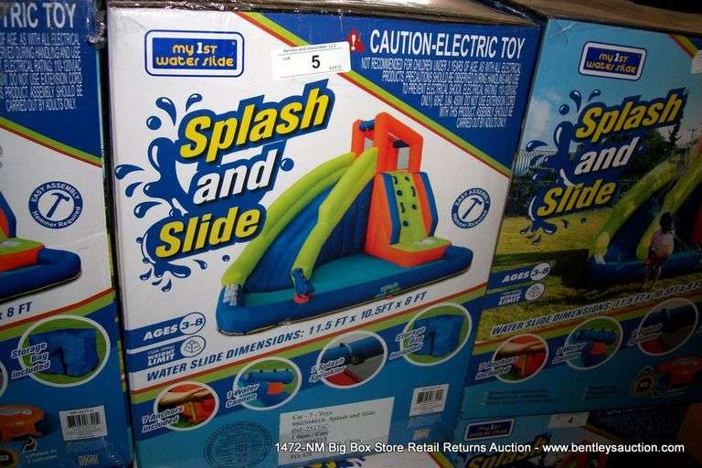 SPORTS POWER SPLASH & SLIDE WATER SLIDE ELECTRIC MODEL: 2517-C, 11'.5 ...