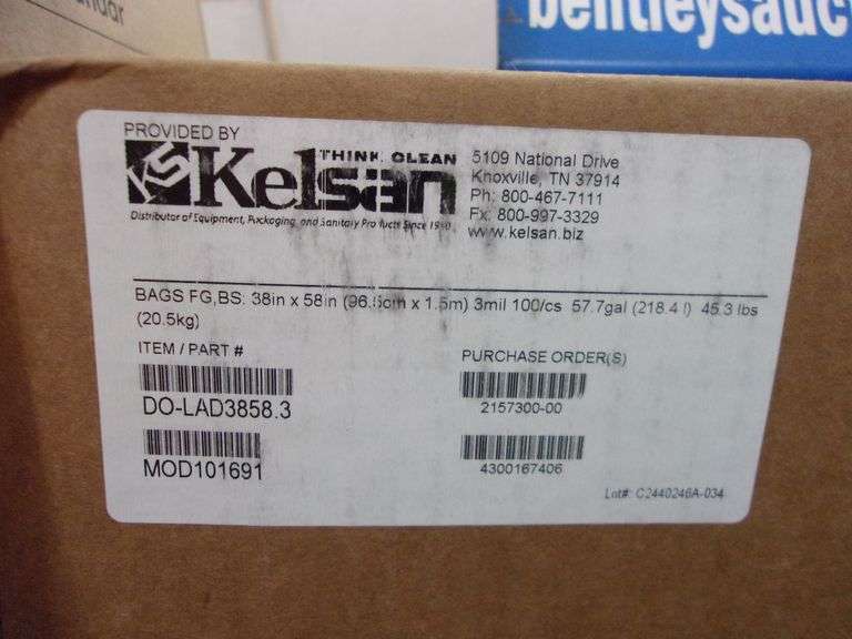 BOXES: KELSAN BAGS FG, BS - 38" X 58" - 57.7 GAL. (3X MONEY) - Bentley ...