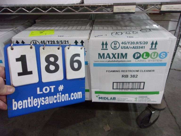 CASES: MAXIM PLUS FOAMING RESTROOM CLEANER - 4 X 1 GAL. CASE (2X MONEY ...
