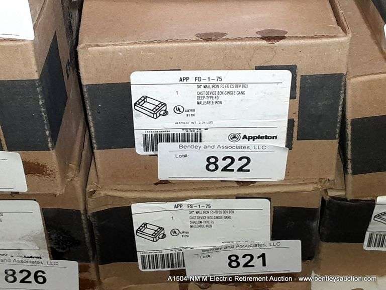 APPLETON ELECTRICAL BOX - Bentley & Associates, LLC