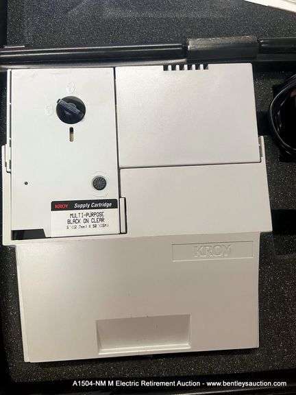 KROY LETTERING SYSTEM - Bentley & Associates, LLC