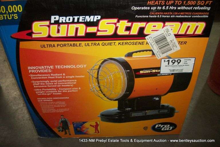 PRO TEMP SUN STREAM HEATER - Bentley & Associates, LLC