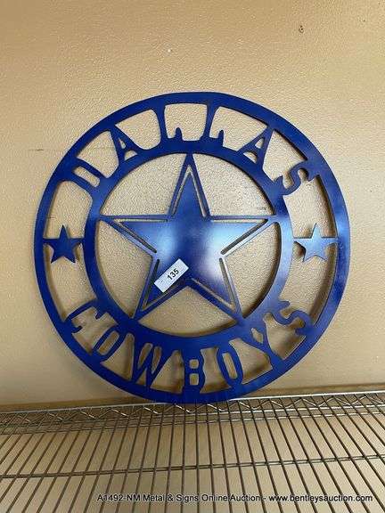 DALLAS COWBOYS SIGN, 23" ROUND - Bentley & Associates, LLC