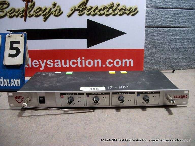 NADY 401X QUAD 4 CHANNEL VHF RECEIVER - Bentley & Associates, LLC