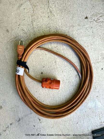ORANGE HEAVY DUTY SINGLE PLUG EXTENSION CORD - Bentley & Associates, LLC