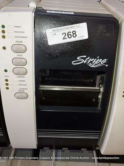ZEBRA STRIPE PRINTER - NO POWER CORD - Bentley & Associates, LLC