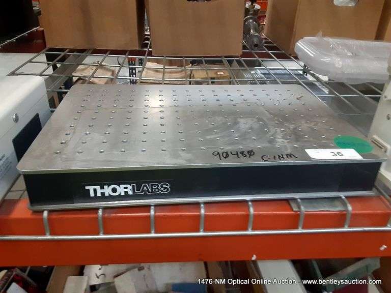 THOR LABS B1218FE OPTIC TABLE, 2 1/4" X 12" X 18" - Bentley ...