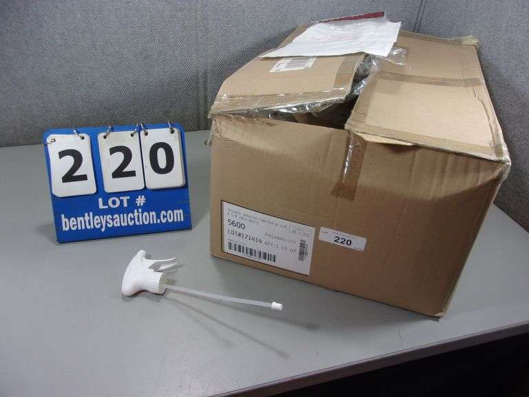 BOX: TRIGGER SPRAYER CONTOUR - 8-1/8" - WHITE - Bentley & Associates, LLC