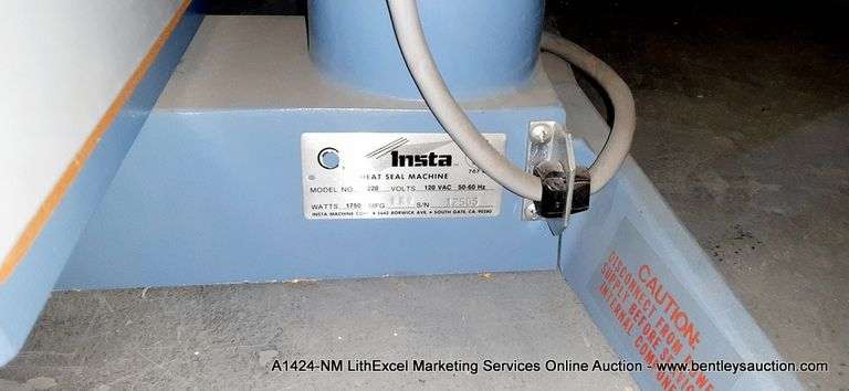 INSTA MODEL 220 HEAT SEAL MACHINE - Bentley & Associates, LLC