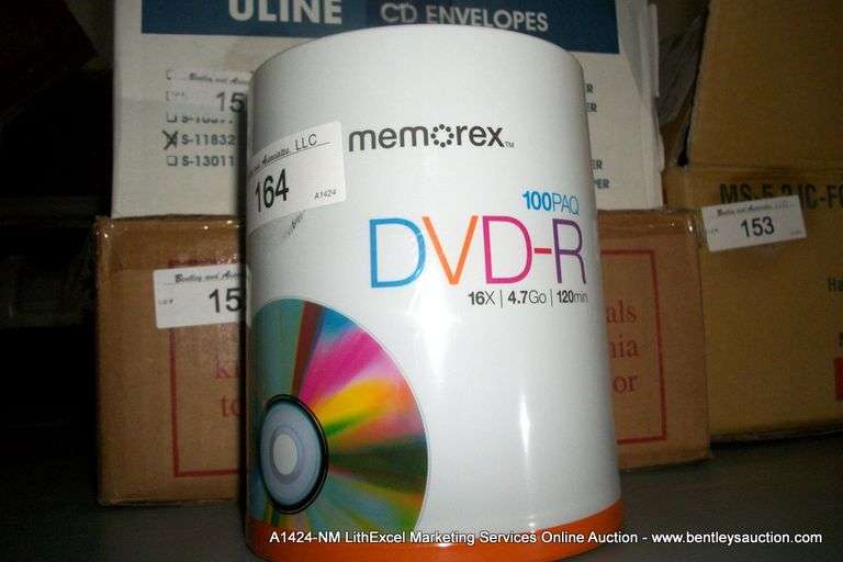 PACK: MEMOREX DVD+R RECORDABLE DISC'S - 100 PK - Bentley & Associates, LLC