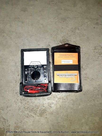 SIMPSON 160 OHM-VOLT METER - Bentley & Associates, LLC