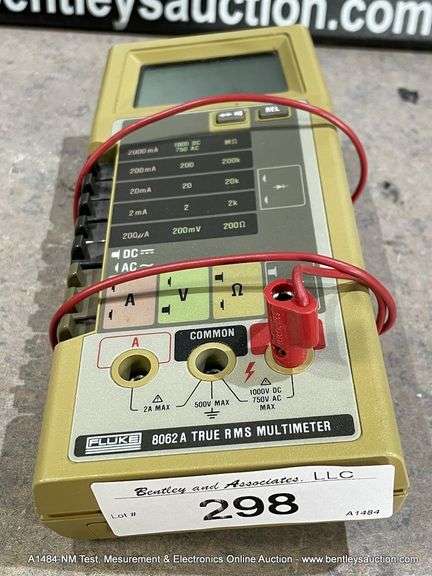 FLUKE 8062A TRUE RMS MULTIMETER - Bentley & Associates, LLC
