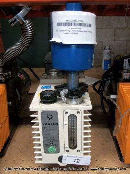 VARIAN 949-9325 DS302 VACUUM PUMP - Bentley & Associates, LLC