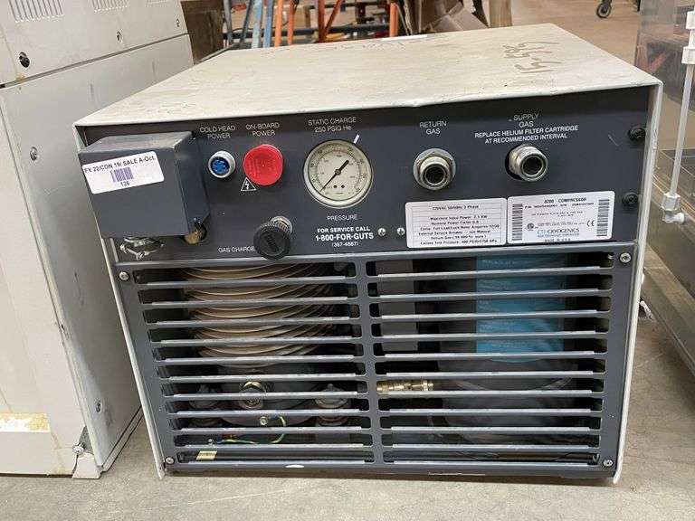 CTI-CRYOGENICS 8200 COMPRESSOR - Bentley & Associates, LLC