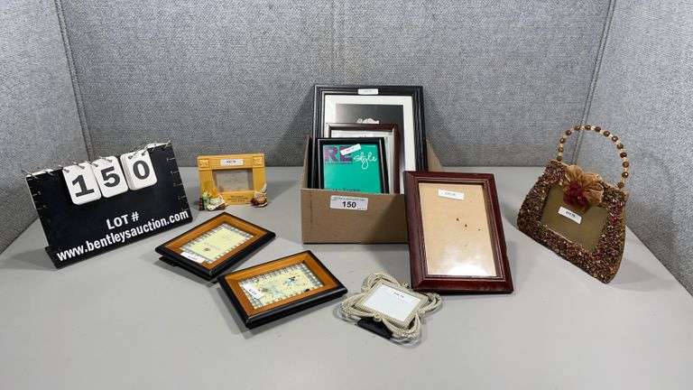 BOX- ASSORTED DECORATIVE SMALL PICTURE FRAMES - Bentley & Associates, LLC