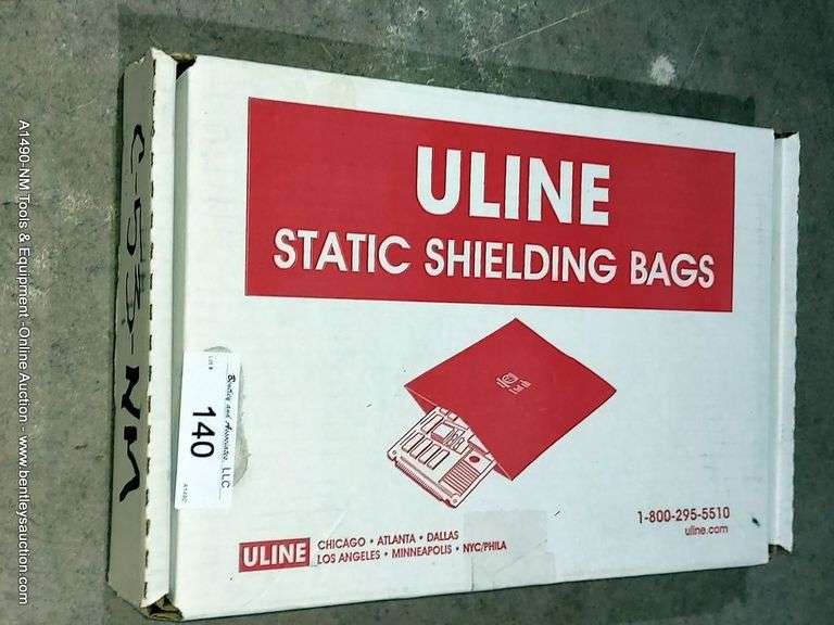 BOX: ULINE STATIC SHIELDING BAGS - Bentley & Associates, LLC