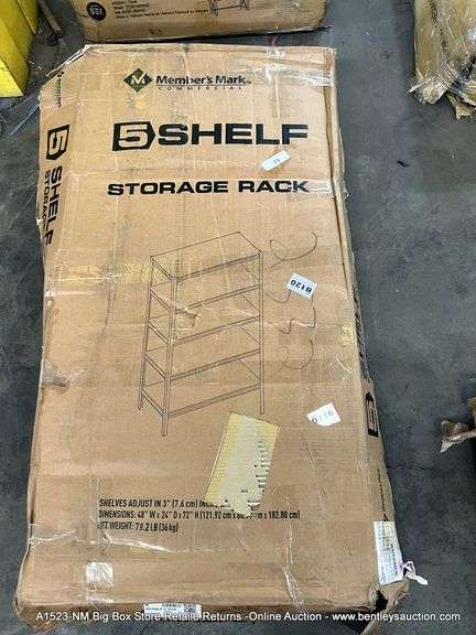 MEMBER'S MARK 5 SHELF STORAGE RACK - Bentley & Associates, LLC
