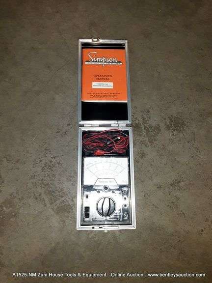 SIMPSON 160 OHM-VOLT METER - Bentley & Associates, LLC