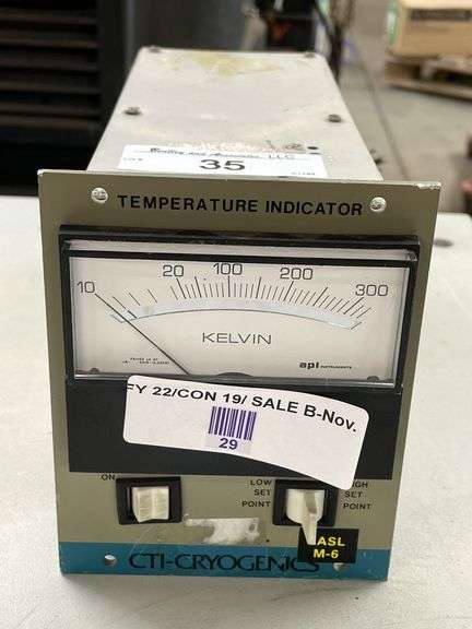 CTI-CRYOGENICS 1020 TEMPERATURE INDICATOR - Bentley & Associates, LLC
