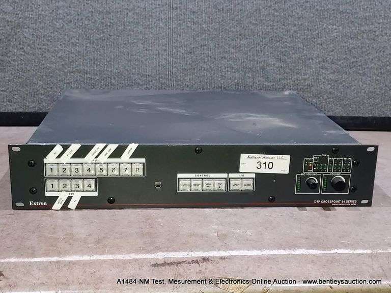EXTRON DTP CROSS POINT 84 DIGITAL PRESENTATION MATRIX - Bentley ...