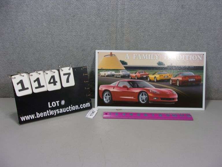 DESIGN 163289 GM CORVETTE C6 FAMILY PORTRAIT - 16" X 8-1/2" - Bentley ...