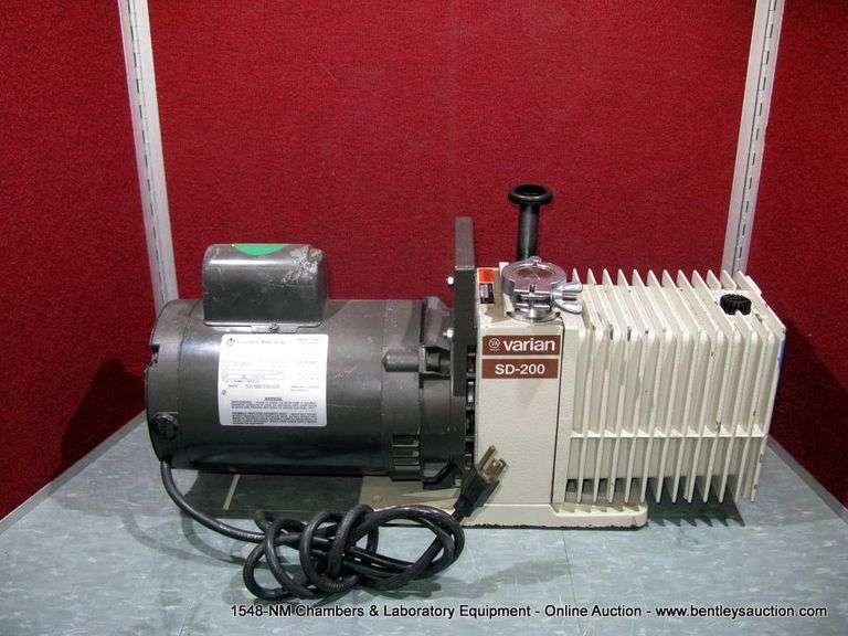 VARIAN SD200 VACUUM PUMP - Bentley & Associates, LLC
