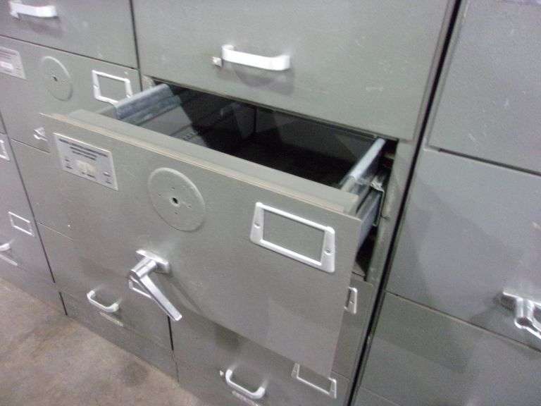 MOSLER 4-DRAWER SECURITY FILE CABINET - NO TUMBLER-GRAY - Bentley ...