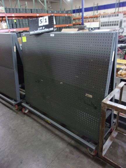 GRAY METAL PEGBOARD TOOL CART - Bentley & Associates, LLC