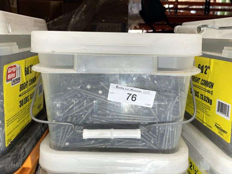 BUCKET: GRIP RITE 8D DUPLEX 2-1/2" NAILS, 30 LBS - Bentley & Associates ...