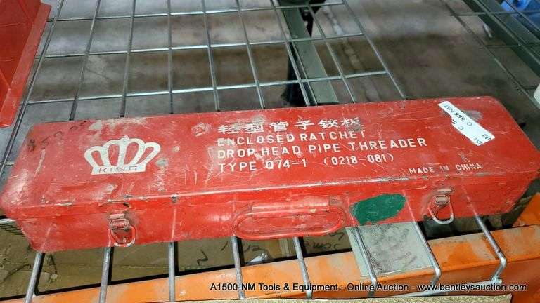 KING BRAND Q74-1 ENCLOSED RATCHET DROP HEAD PIPE THREADER - Bentley ...