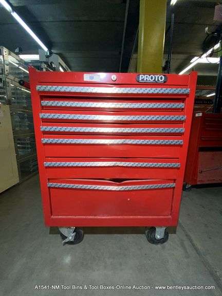 CASTERED PROTO 7 DRAWER TOOL BOX - BENT DRAWERS - Bentley & Associates, LLC
