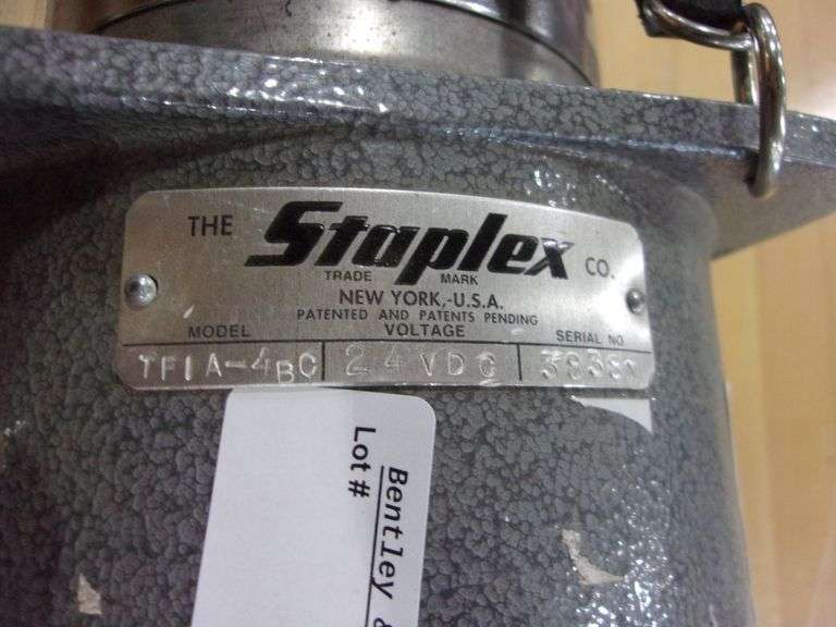 STAPLEX MODEL TFIA SERIES HIGH VOLUME AIR SAMPLERS - Bentley ...