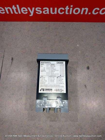 OMEGA CN3000 CONTROLLER - Bentley & Associates, LLC