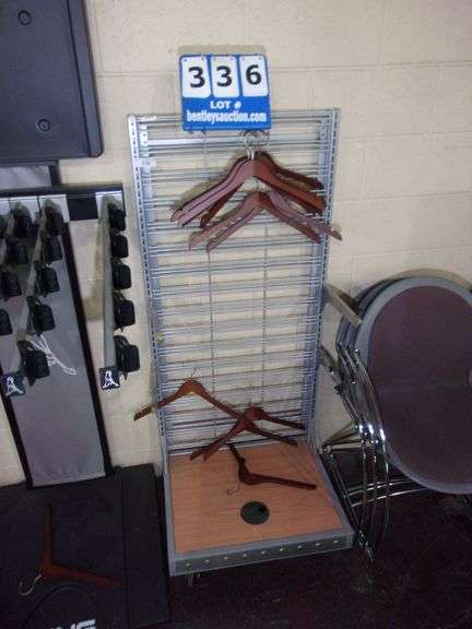WOOD & METAL WIRE RACK STORE DISPLAY STAND - Bentley & Associates, LLC