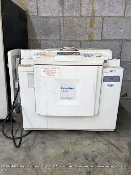 GESTETNER 5309L COPY PRINTER - Bentley & Associates, LLC