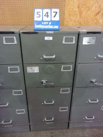 MOSLER 4-DRAWER SECURITY FILE CABINET - NO TUMBLER-GRAY - Bentley ...