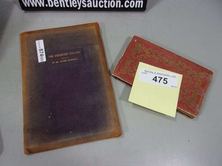 LOT: (7) OLD BOOKS - NOTES FROM 1856, AUTOGRAPHS FROM THE LATE 1800'S ...