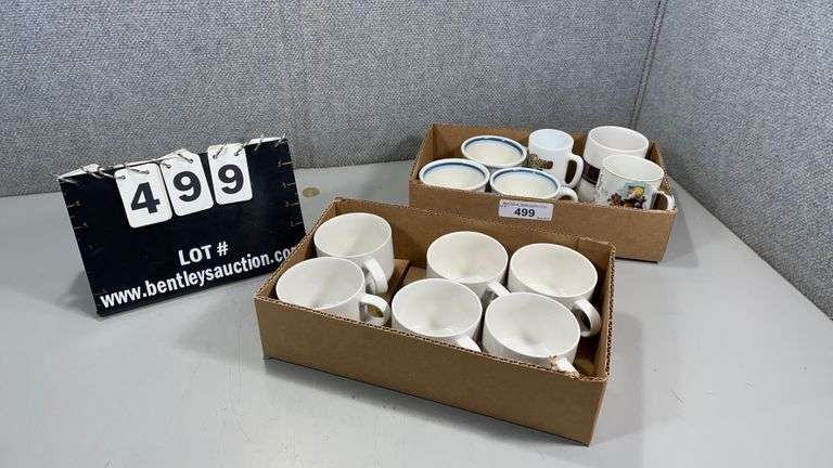 LOT: BOXES OF COFFEE MUGS - Bentley & Associates, LLC