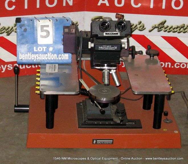 SIGNATONE S-1160A PROBE STATION W/ B&L MICROZOOM II MICROSCOPE S#673326 ...