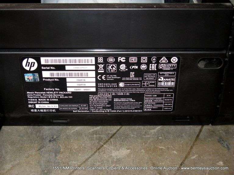 HP DESIGNJET T120 EPRINTER - Bentley & Associates, LLC