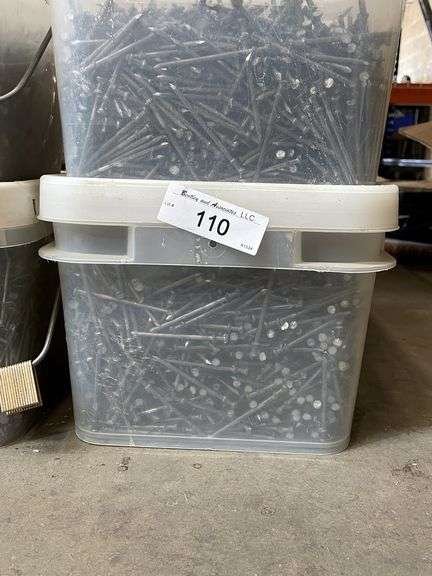 BUCKET: GRIP RITE 8D 2-1/2" BRIGHT DUPLEX NAILS, 30 LBS - Bentley ...