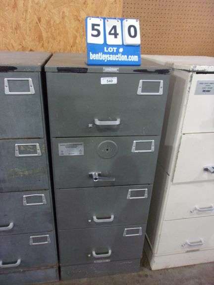 MOSLER 4-DRAWER SECURITY FILE CABINET - NO TUMBLER-GRAY - Bentley ...