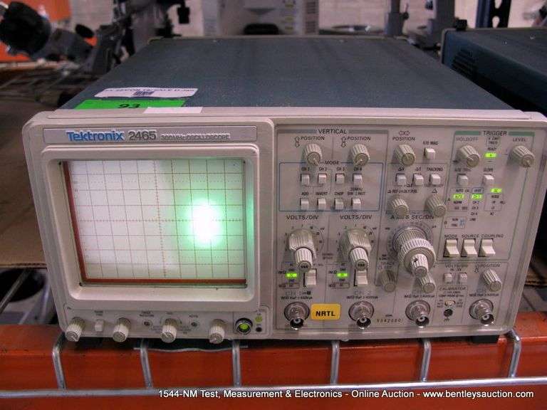 Tektronix 2465 Oscilloscope 300 Mhz Bentley And Associates Llc