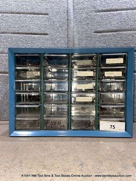24-BIN BOLT BIN W/ ASSORTED HARDWARE - Bentley & Associates, LLC