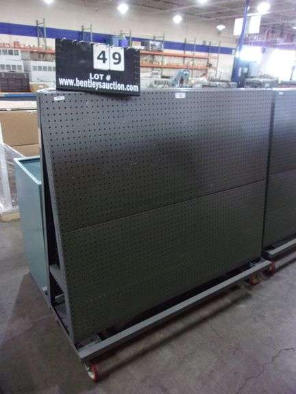 GRAY METAL PEGBOARD TOOL CART - Bentley & Associates, LLC