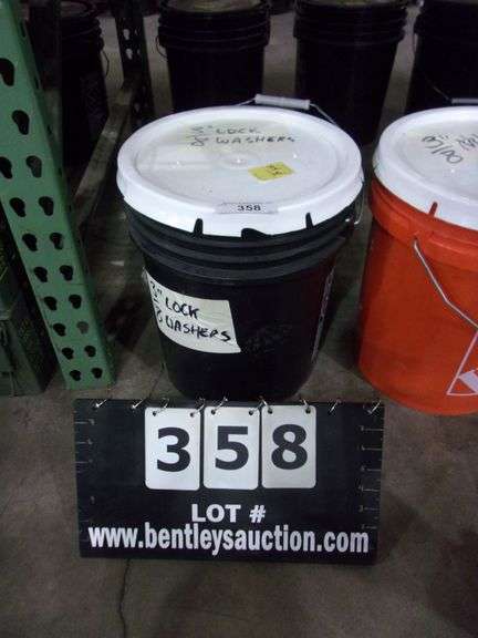 5-GALLON BUCKET: 3/8" LOCK WASHERS - 105 LBS GROSS - Bentley ...